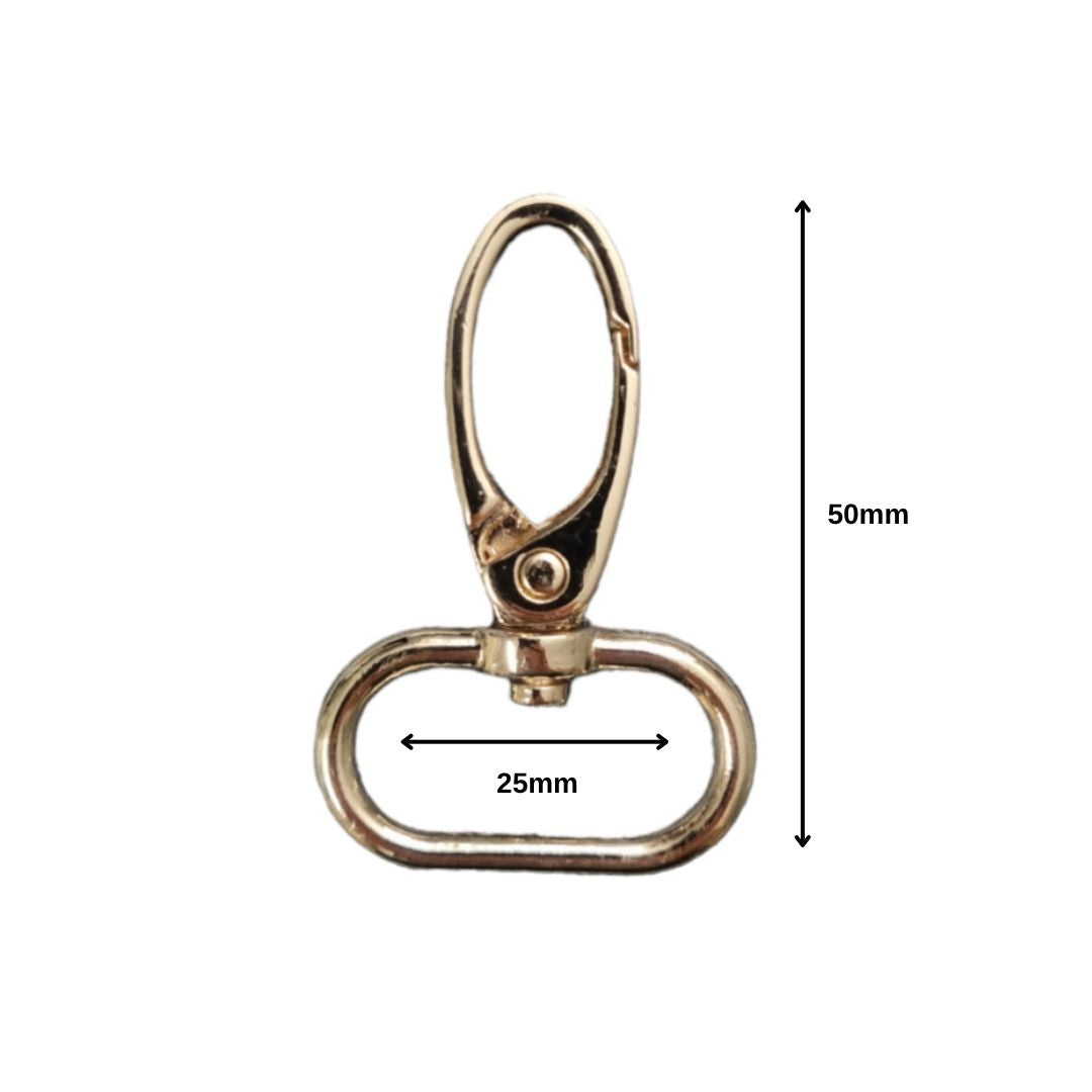 25mm Gold Lobster Hook | Thread Candy – Thread Candy