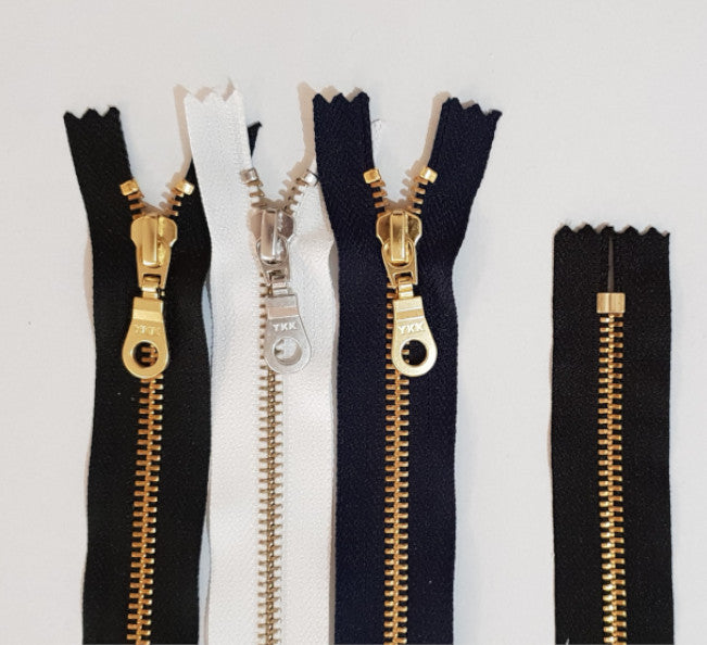 YKK Metal Zip NO # 5 Closed End 11 Inch – Thread Candy