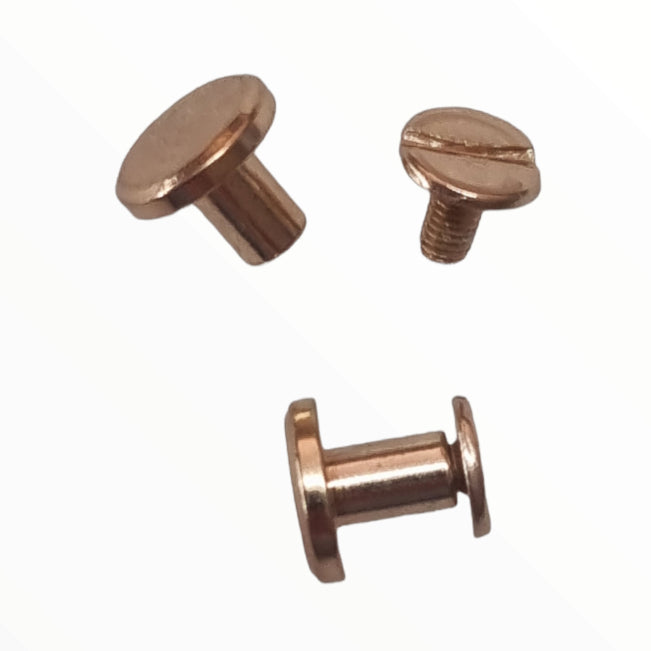 8mm Chicago Screws Gold | Thread Candy – Thread Candy